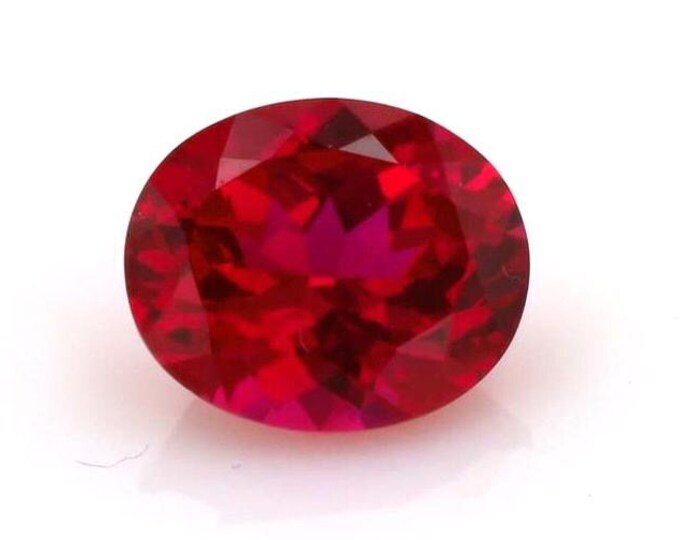 Stunning Oval Ruby Highest Grade Quality Lab Grown by Czochralski ...