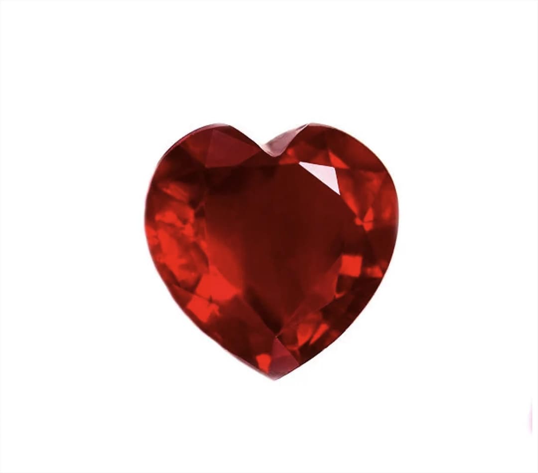 Ruby Heart Lab Grown Ruby Corundum Wholesale AAA Heart Shape Faceted ...