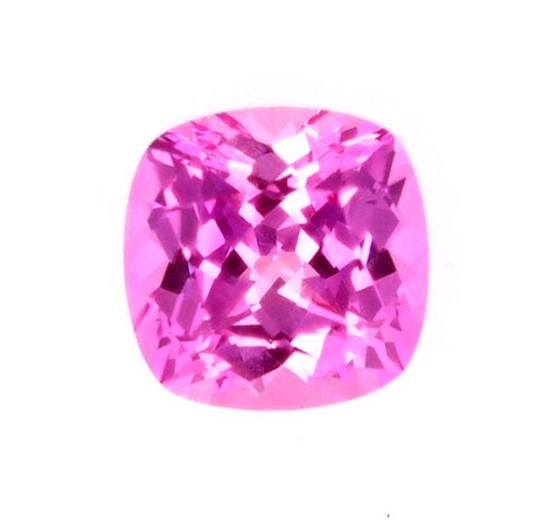 Best Cushion Pink Sapphire Highest Grade Quality Pink Lab Grown by ...