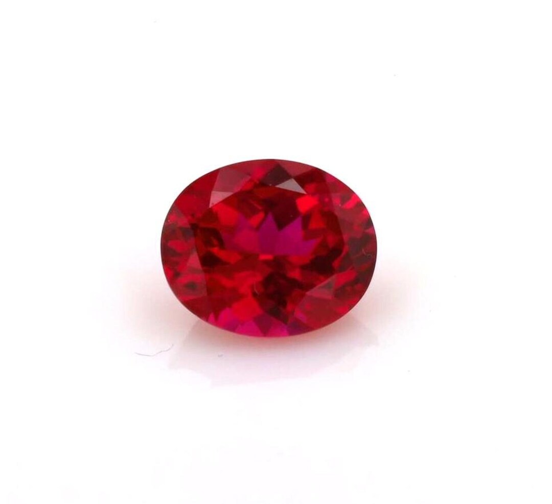 Stunning Oval Ruby Highest Grade Quality Lab Grown by Czochralski ...
