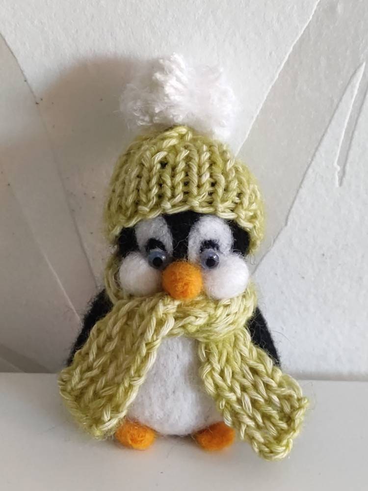 Tux the Needle Felted Penguin - Etsy