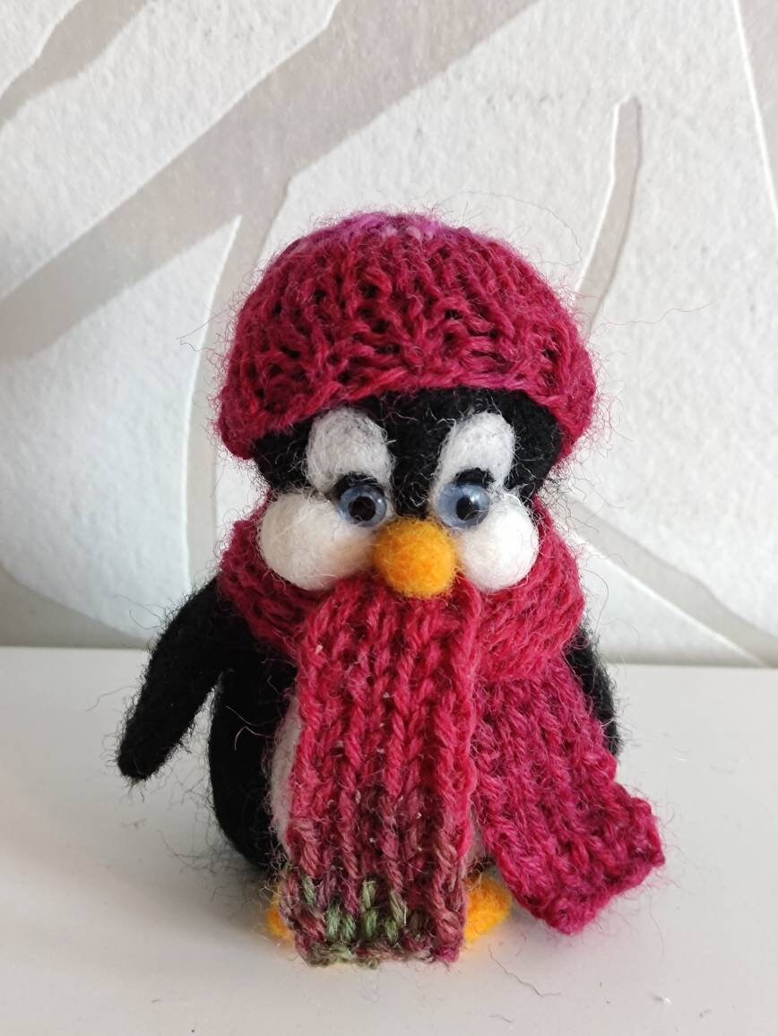 Tux the Needle Felted Penguin - Etsy