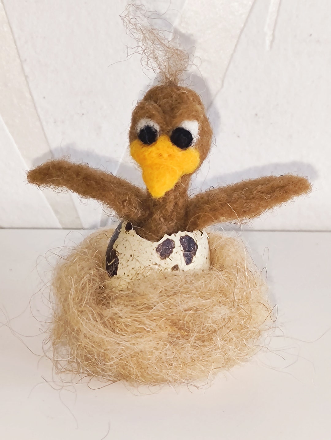Pipsqueak the Small Needle Felted Bird, Pure Wool - Etsy