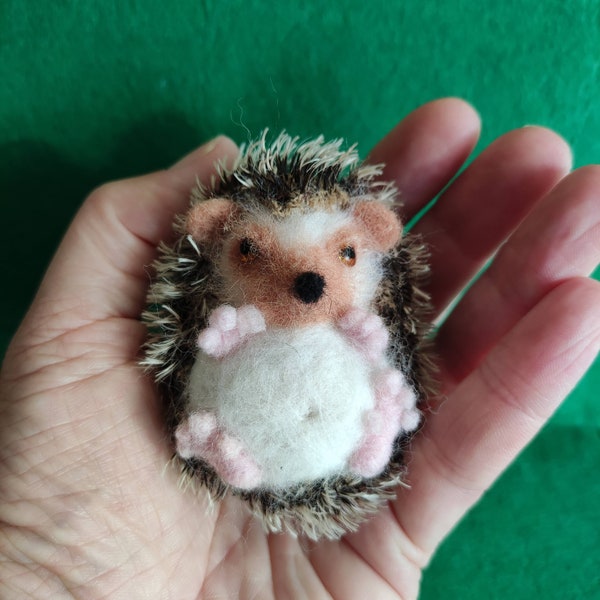 Needle Felt Hedgehog - Etsy