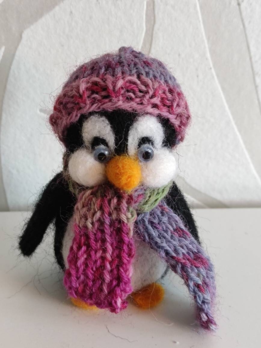 Tux the Needle Felted Penguin - Etsy