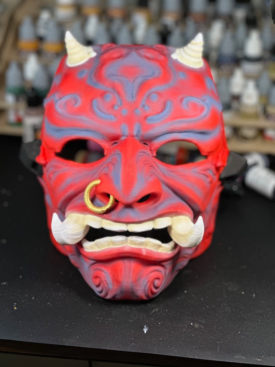 ONI MASK wearable Custom Airbrushed - Etsy