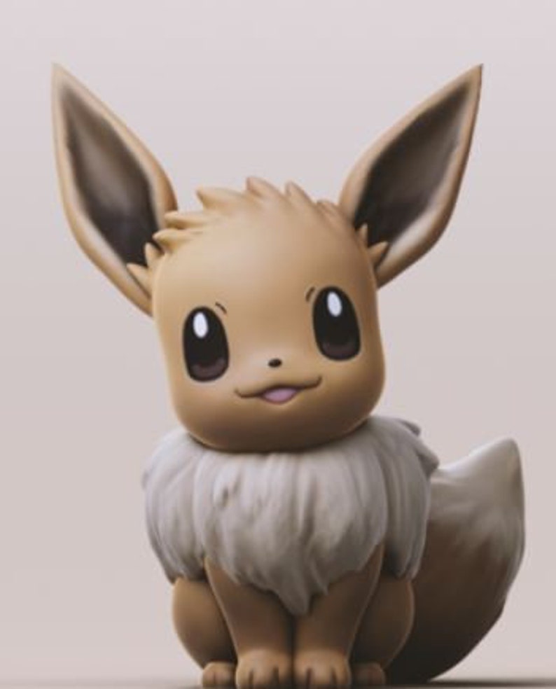 Custom Painted Eevee Figurine - Etsy