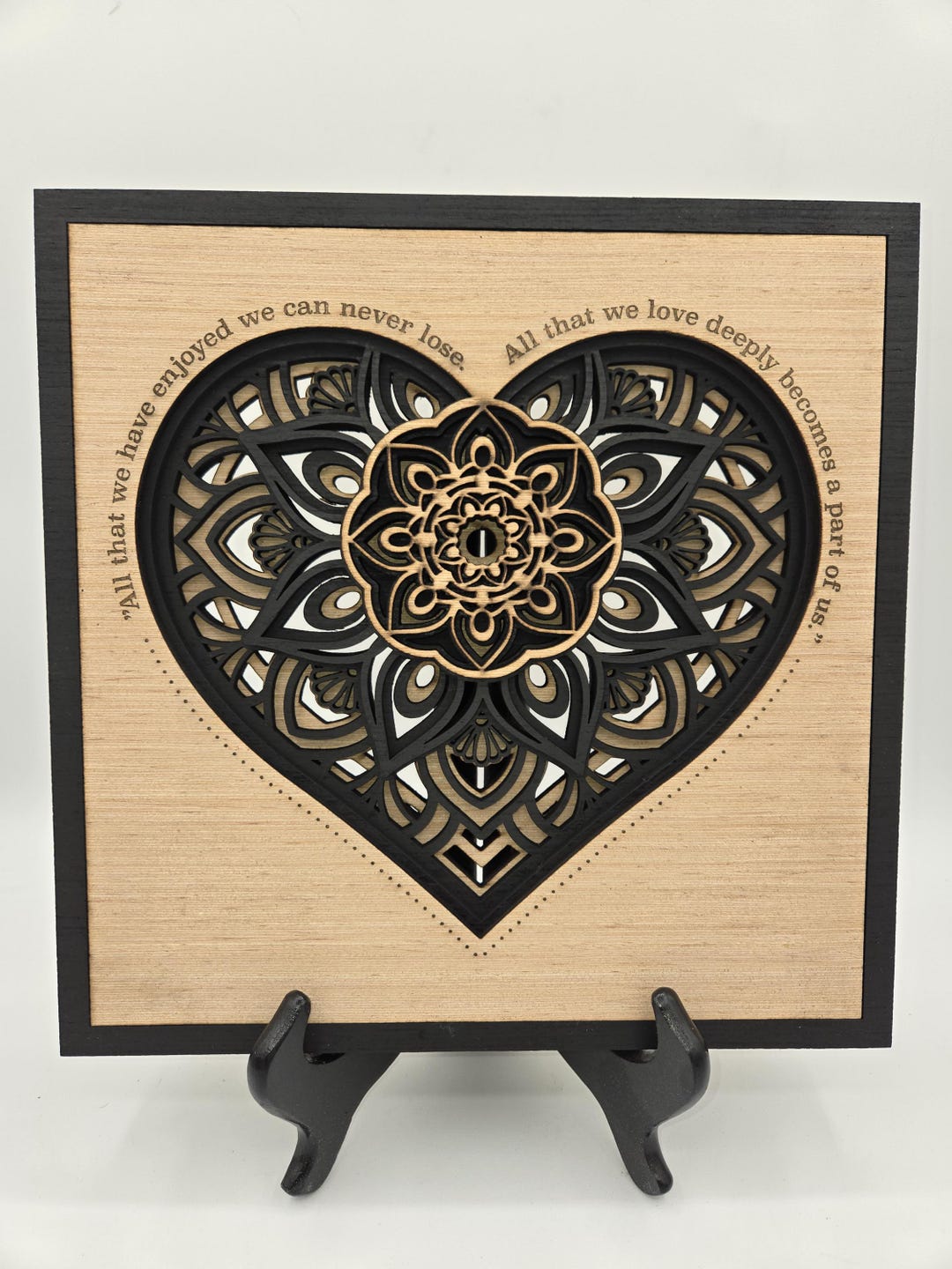 Heart Shaped Mandala Valentines Day Gift - Etsy