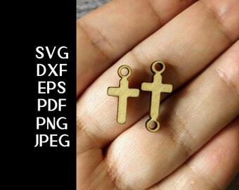 Laser Cut Cross Pendant Svg - Etsy