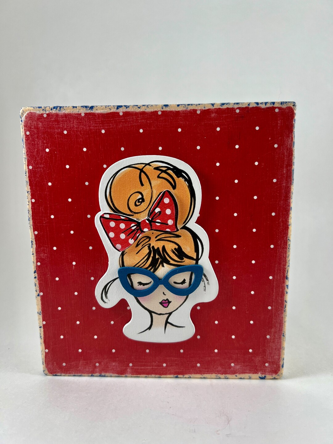 Girl Shelf Sitter: Diva Glam Wood Decor - Etsy