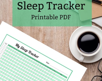 Printable Sleep Tracker PDF | Monthly Sleep Log Printable | Sleep ...