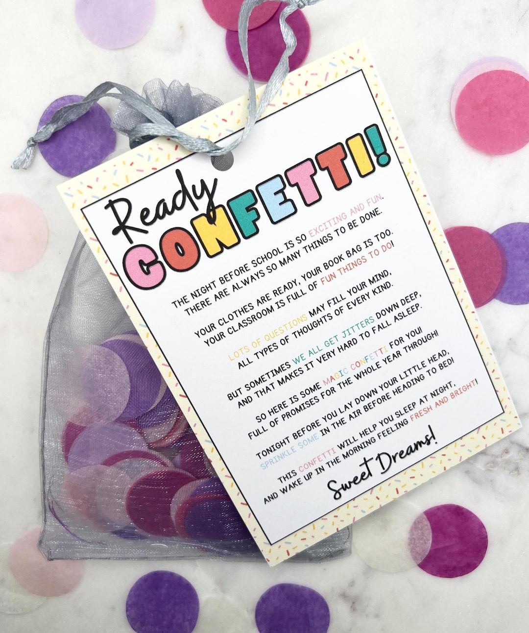 Ready Confetti First Day of School Back to School Confetti Jitter ...