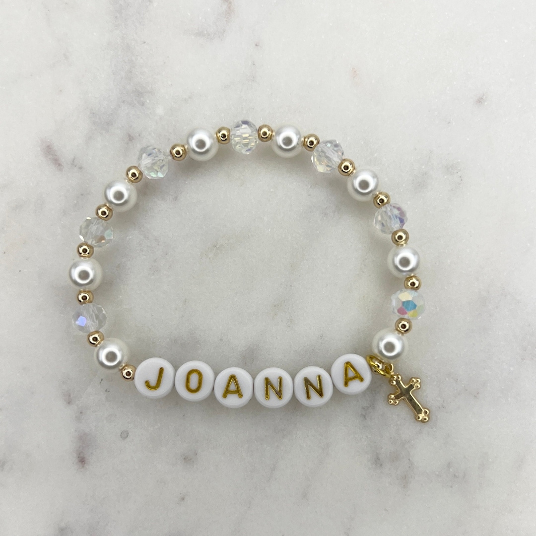 First Communion Bracelet Baptism Gift Conformation Gift Goddaughter ...