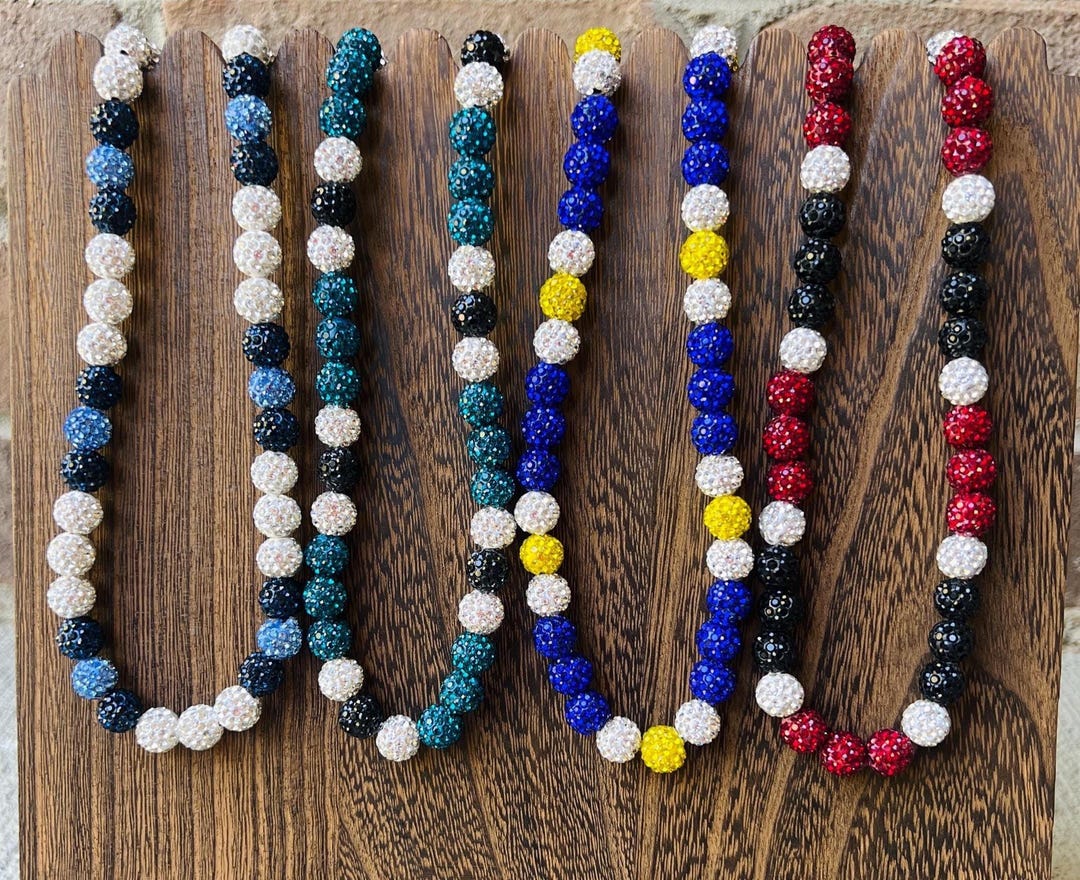 Baseball Necklace, Baseball Drip, Sports Necklace, Baseball Rhinestone ...