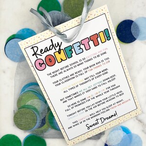 Ready Confetti First Day of School Back to School Confetti Jitter ...