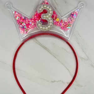 Birthday Girl Crown Headband, Princess Crown Headband, Party Headband ...
