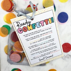 Ready Confetti First Day of School Back to School Confetti Jitter ...