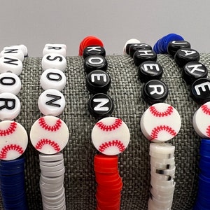 Baseball Bracelet | Baseball Mama Bracelet | Ball Players Gift | Custom ...