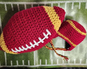 Small Football, Crochet Football, Baby Toy, Stuffed Football, Baby Gift ...