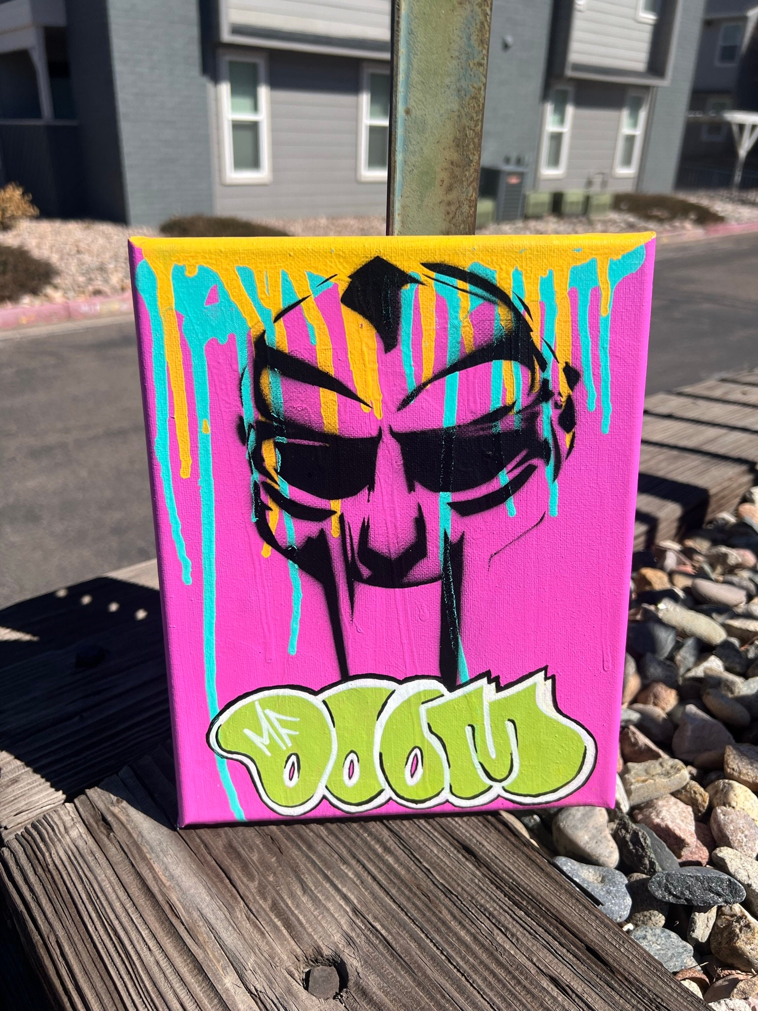 MF DOOM Drippy Graffiti Canvas 8x10 - Etsy