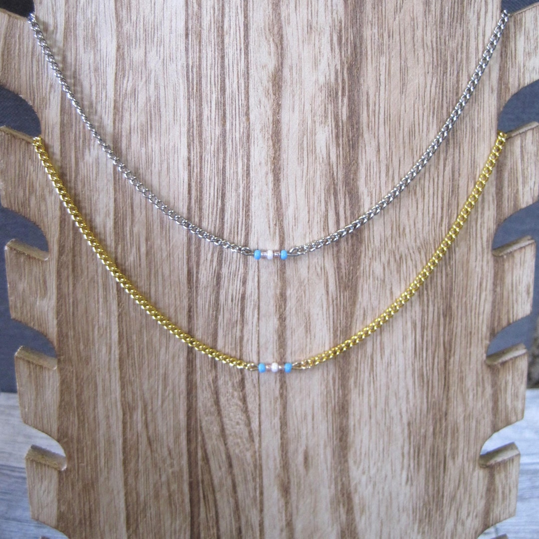 Transgender Pride Flag Necklace | % of Profits Donated | Flag Colors ...