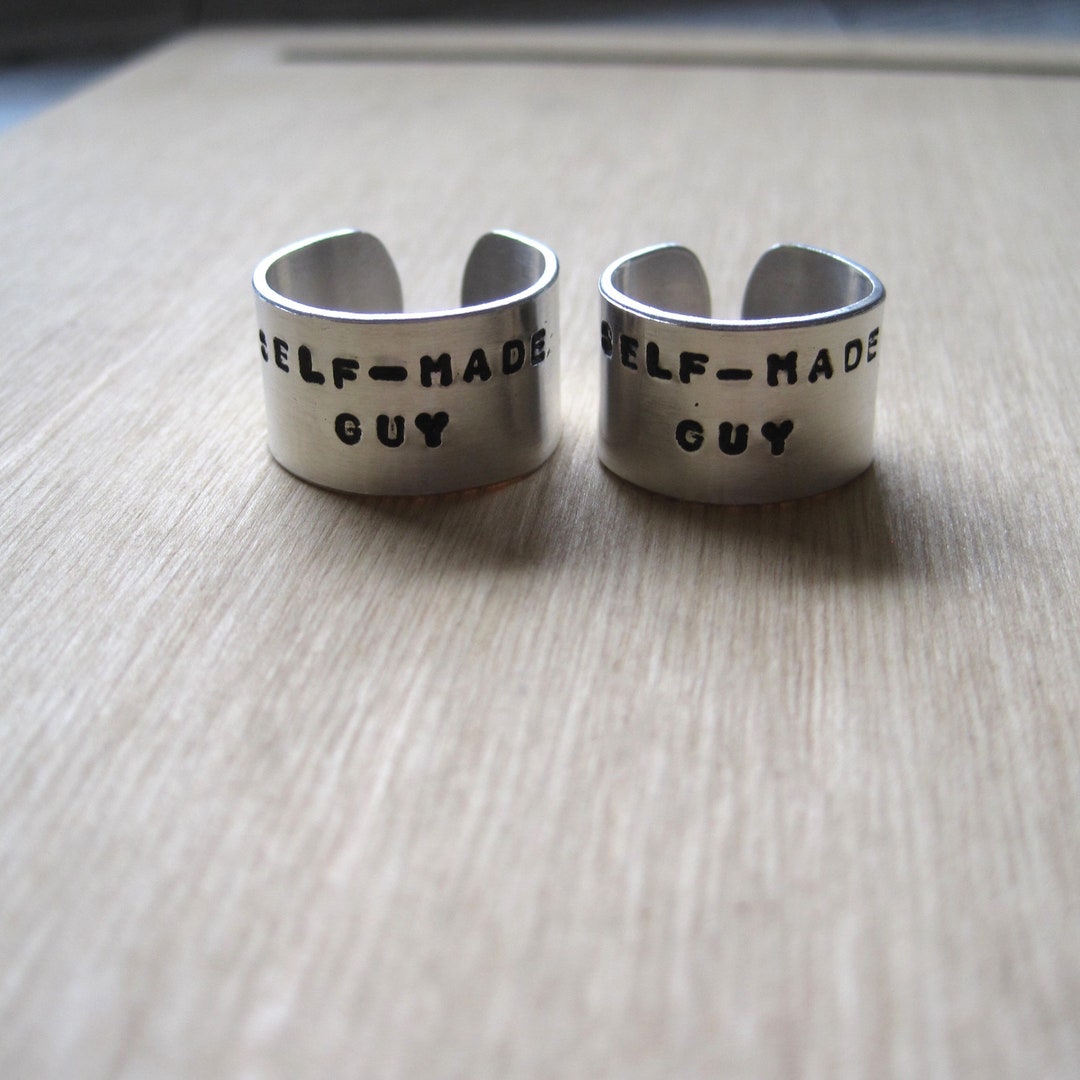 Self-made Guy | Transgender | Adjustable Wide Band Ring | LGBTQIA+ ...