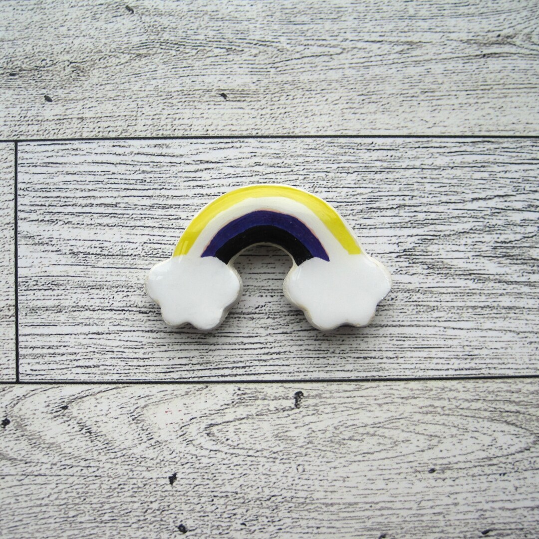 Non-binary Rainbow Magnet Enby Flag Colors % of Profits - Etsy