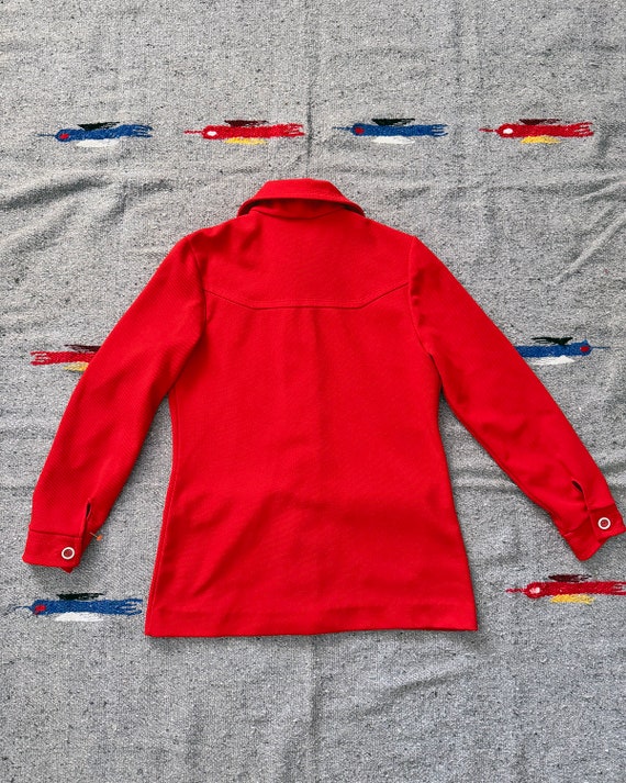 Vintage 60s/70s Candy Apple Red Jacket | Size Medium-… - Gem