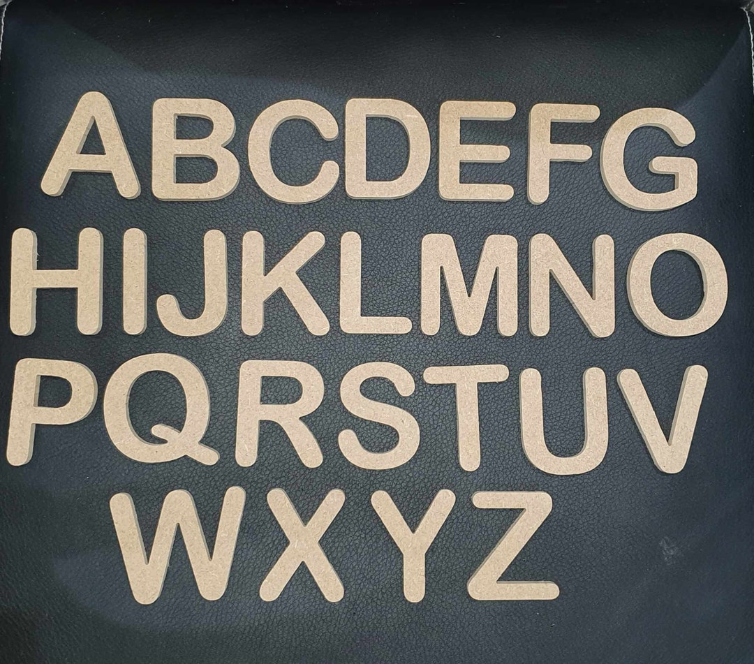 Wooden Letter Mdf Alphabet - Etsy