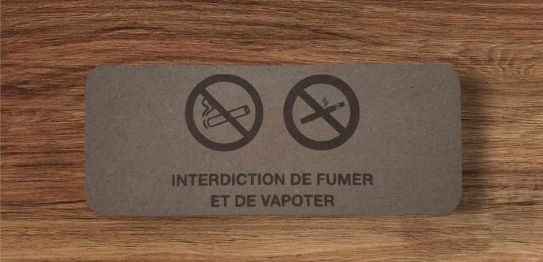 Panneau interdiction de fumer, Pictogramme signalétique de porte - Etsy ...