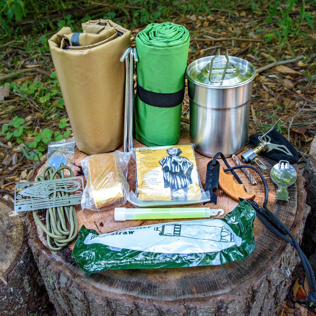 Bug Out Go Bag Loaded Tactical 12L Sling Get Home Emergency Survival ...