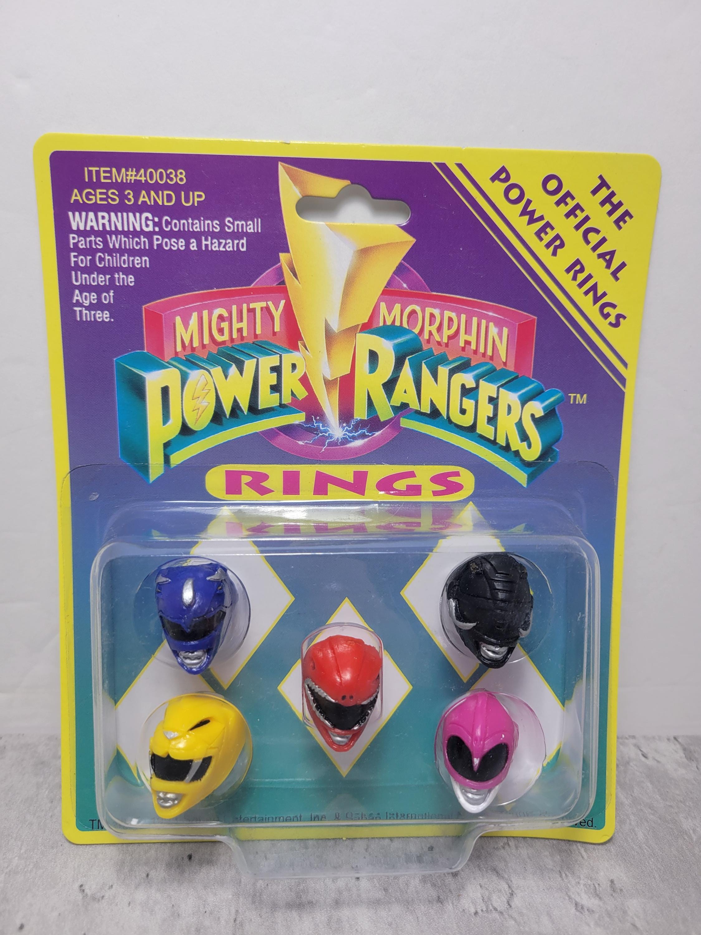 1993 Mighty Morphin Power Rangers Rings. Vintage - Etsy