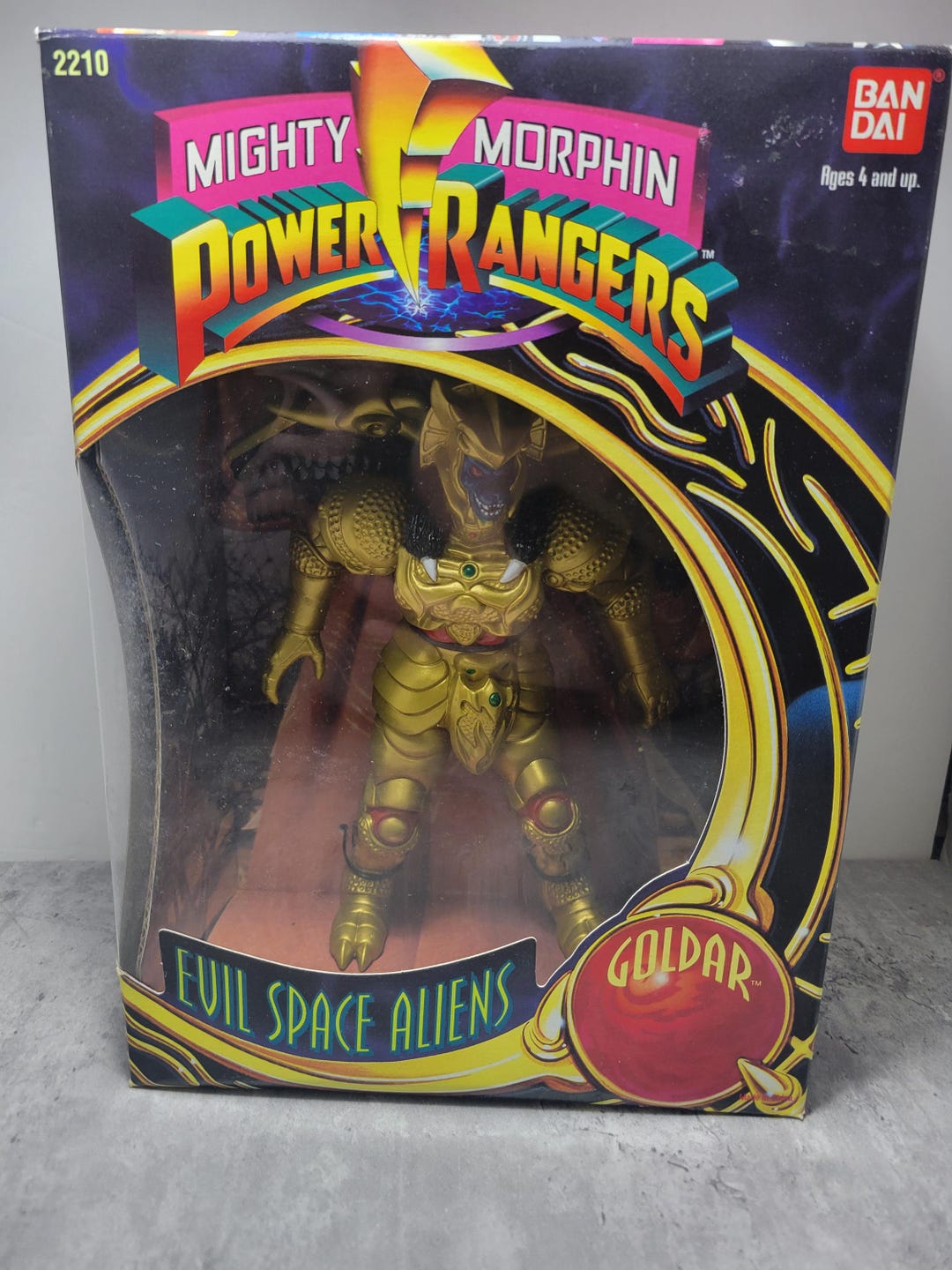 1993 Mighty Morphin Power Rangers Evil Space Aliens Goldar Figure ...