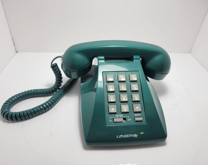 Lonestar Push Button Phone Model 922 Green 1990s ''the Retro Phone ...