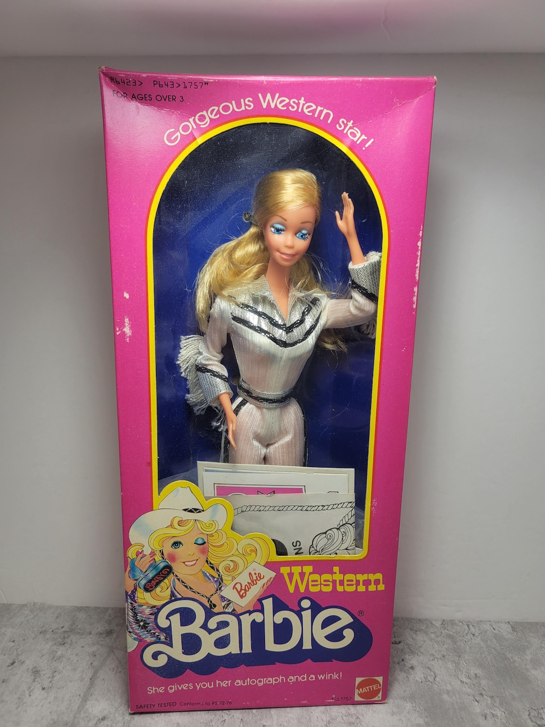 Vintage 1980 Western Barbie/mattel Western Barbie in Box/barbie Doll ...