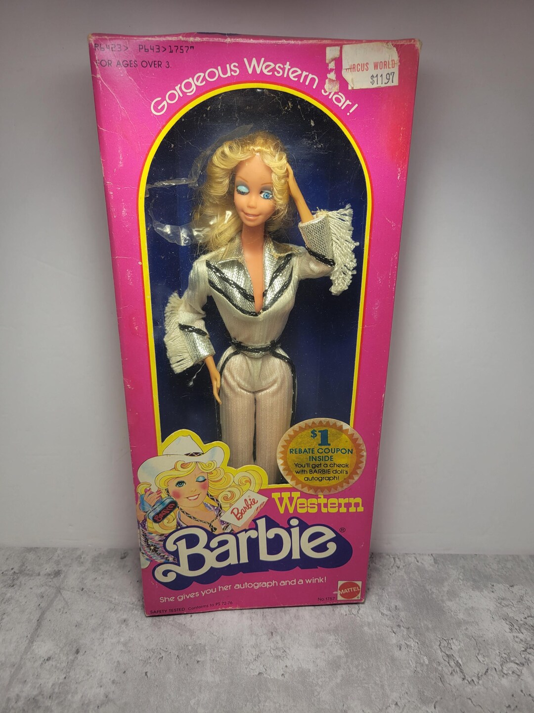 MIB Vintage 1980 Mattel Western Barbie Winking Doll - Etsy