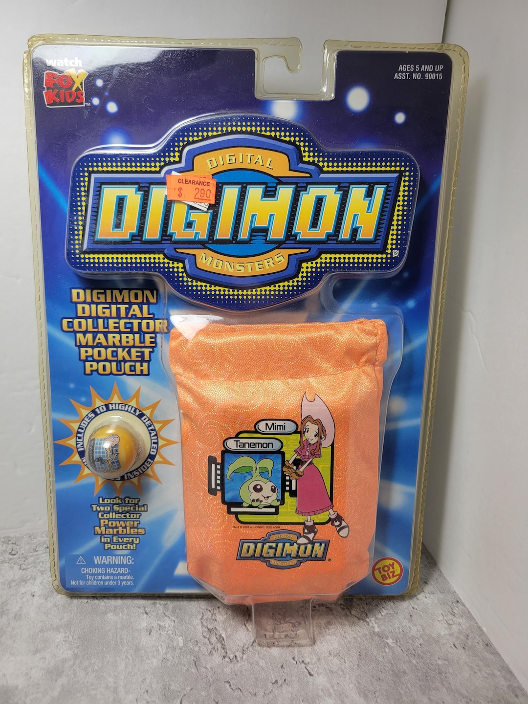 2001 Digimon Digital Monsters Collector Marble Pocket Pouch Mimi and ...
