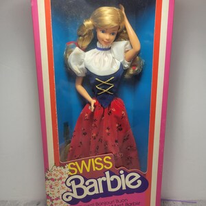 Swiss Barbie Famous International Fashion Doll 1983 Mattel 7541 NIB - Etsy