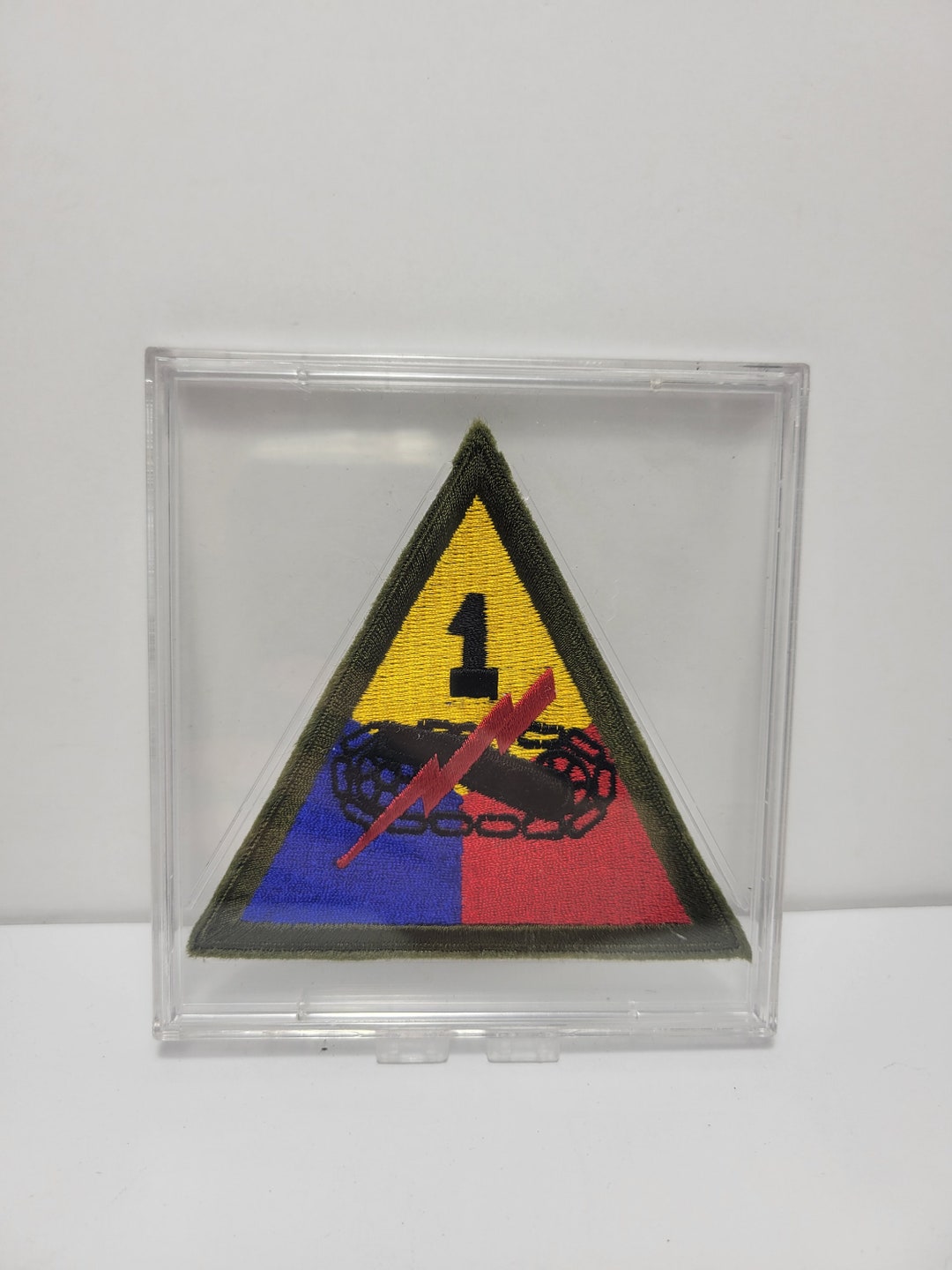 WWII Triangle Patch With Cannon Lightning Bolt Military 1st - Etsy