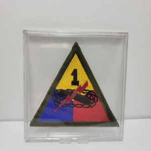 WWII Triangle Patch With Cannon Lightning Bolt Military 1st - Etsy