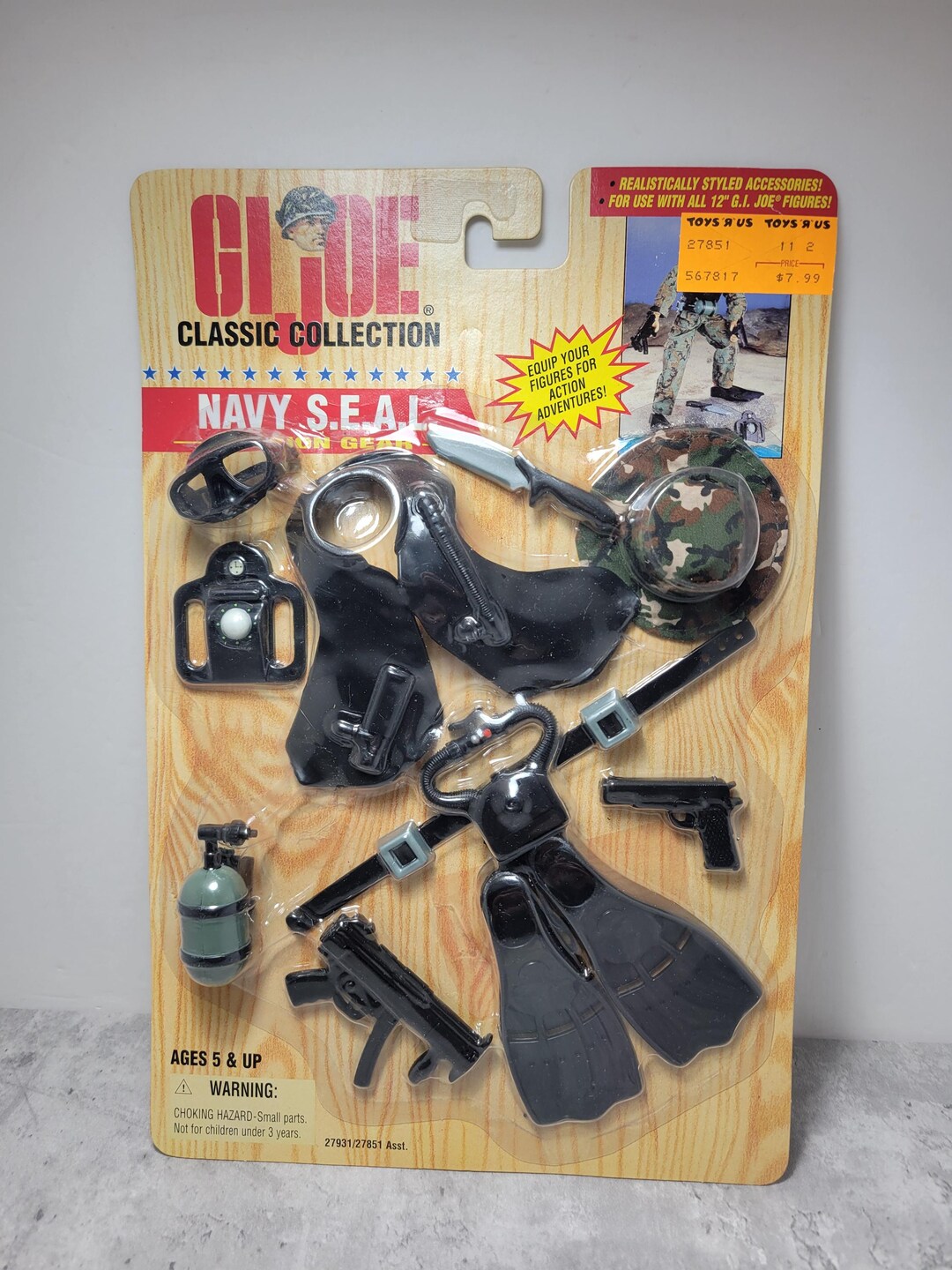 GI Joe NAVY SEAL Mission Gear 1997 Classic Collection Accessories 12 ...