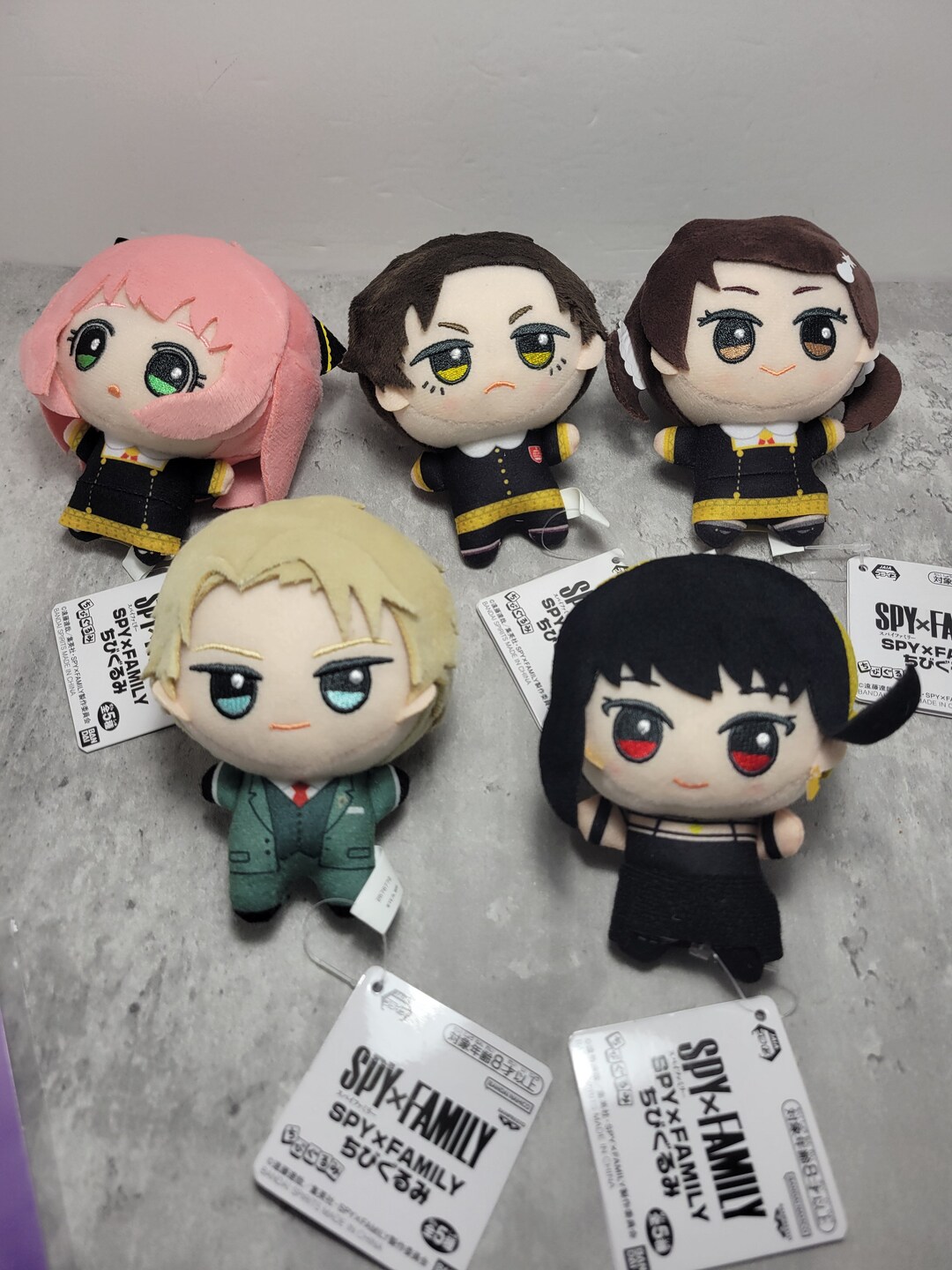 Bandai SPYFAMILY Chibigurumi Plush Doll Mascot Anya Loid Yor Damian ...