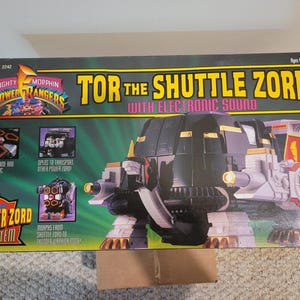 1994 Bandai Mighty Morphin Power Rangers Tor the Shuttle Zord SEALED ...