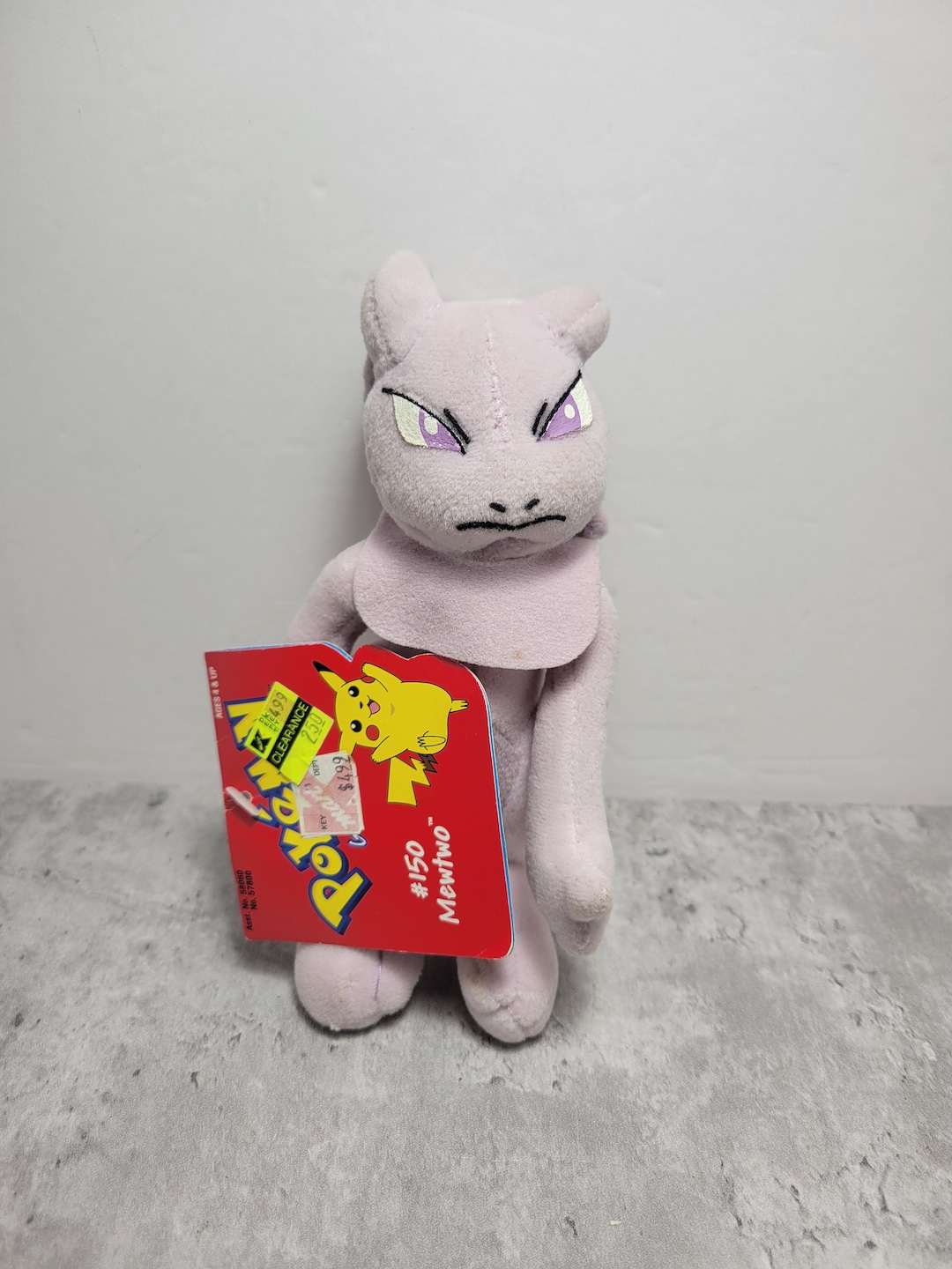 Pokemon Plush Mew Vintage Play by Play Nintendo Stuffed Pink Animal ...