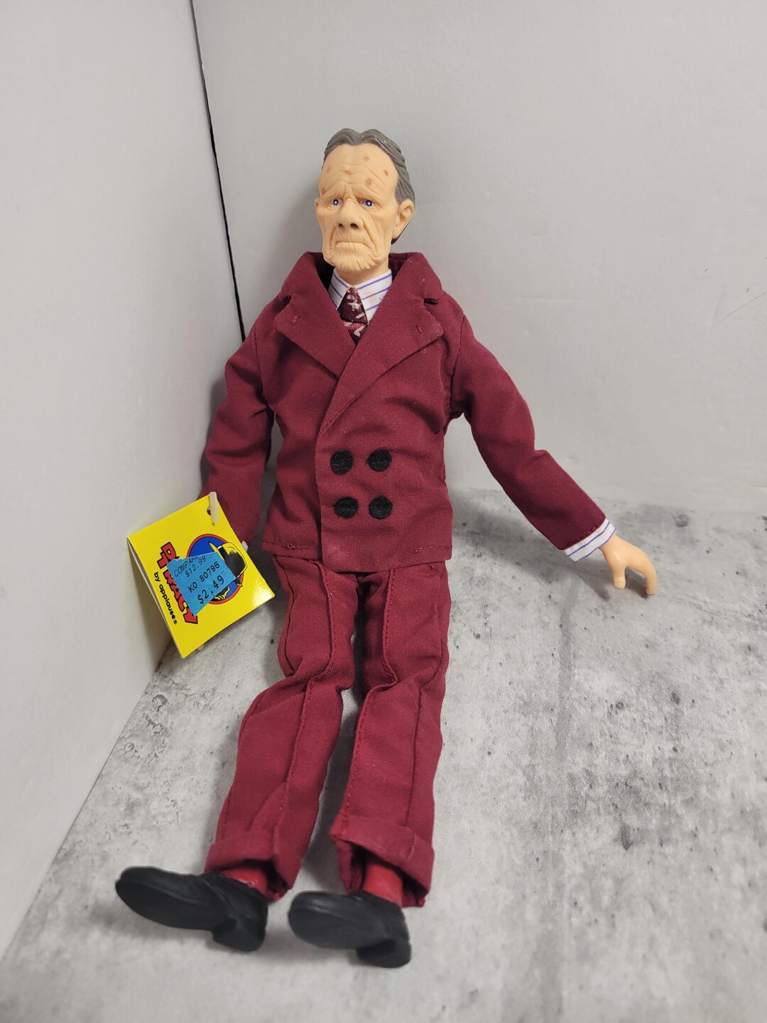 1990 Applause Dick Tracy Movie Villain Pruneface 9" Plush Doll ...