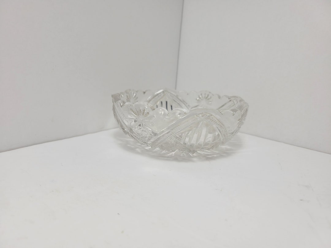 Vintage Crystal Candy Dish - Etsy