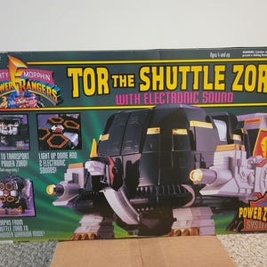 1994 Bandai Mighty Morphin Power Rangers Tor the Shuttle Zord SEALED ...