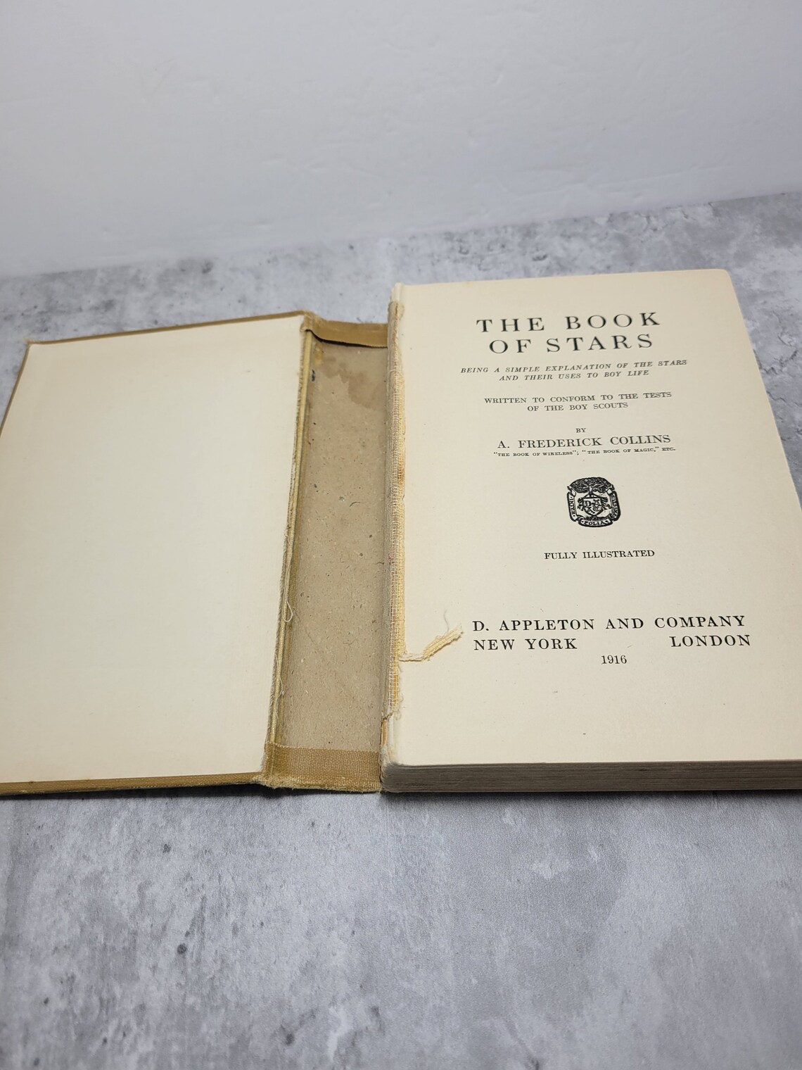 The Boок of Stars, A. Frederick Collins, Vintage Astronomy, Illustrated ...