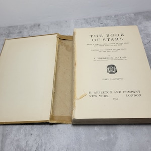 The Boок of Stars, A. Frederick Collins, Vintage Astronomy, Illustrated ...