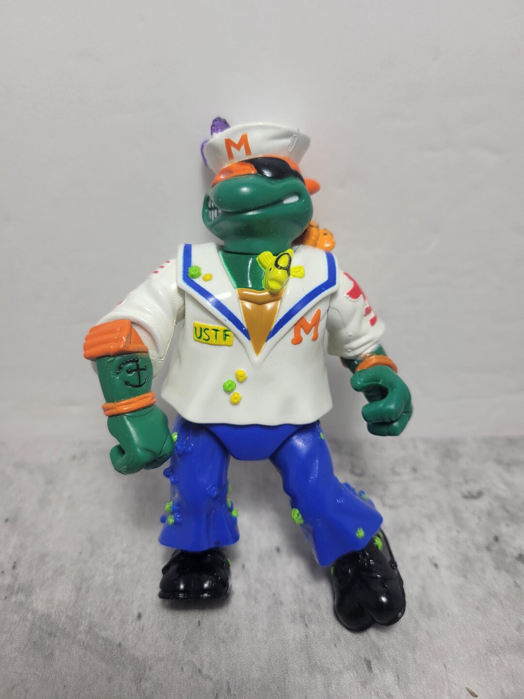 TMNT Sailor Michelangelo 1991 Figure Mirage Studios Navy Teenage Ninja ...